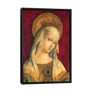 iCanvas "Madonna's face, detail from central panel of Triptych of Camerino" by Carlo Crivelli ...